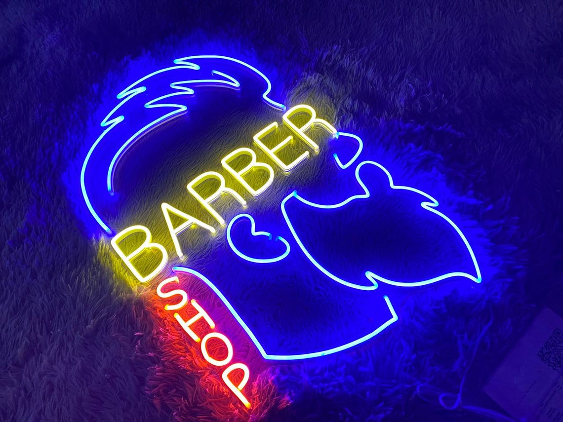 Barber Shop Led Sign, Barber Neon Sign, Wall Decor, Decor Led Light ...
