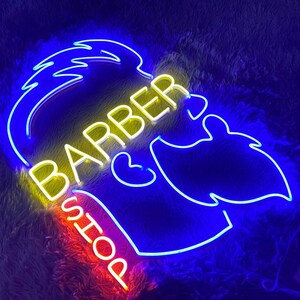 Barber Shop Led Sign, Barber Neon Sign, Wall Decor, Decor Led Light ...