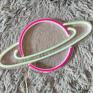 New Planet Neon Sign, Planet Led Sign, Logo Neon Sign, Wall Decor ...