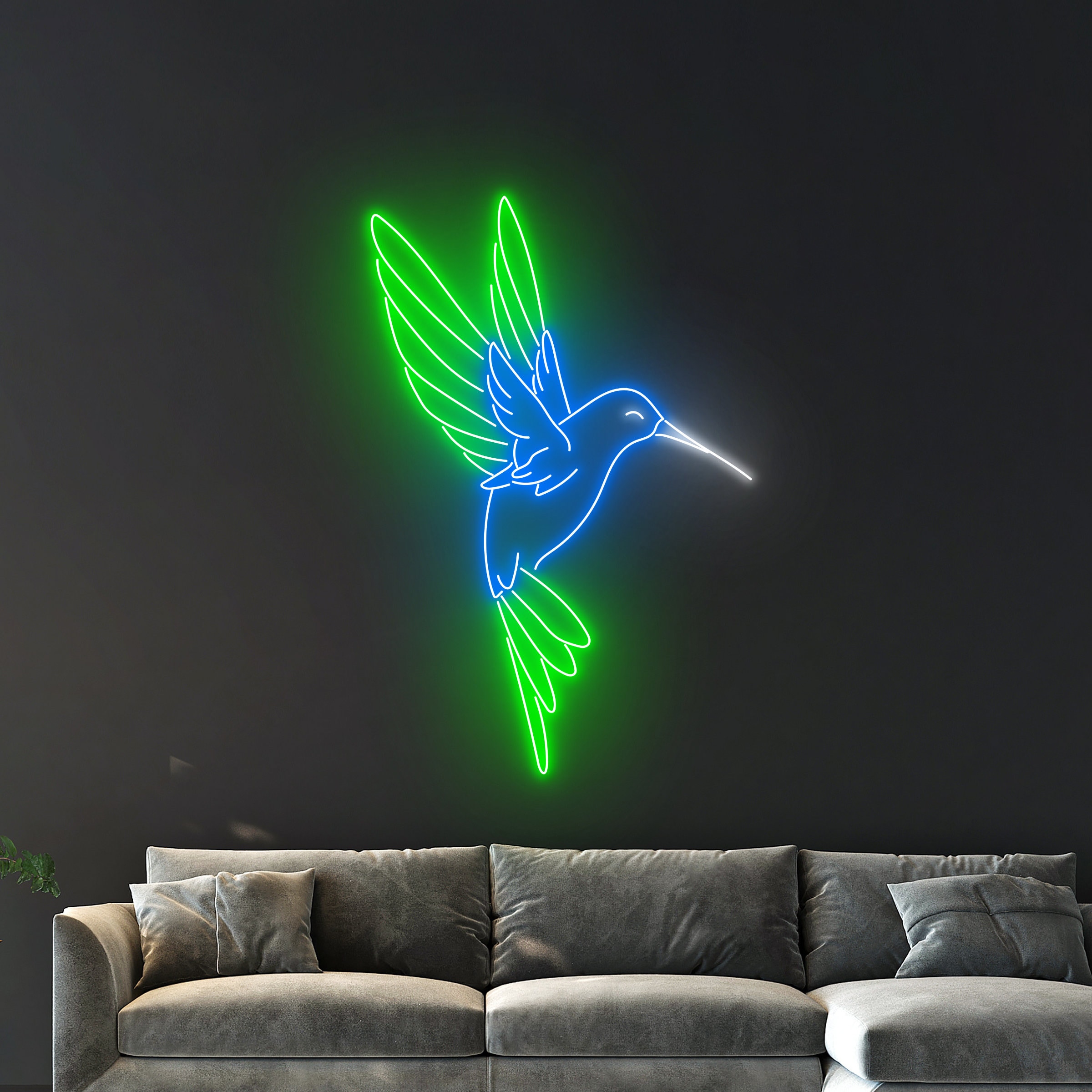 Hummingbird Led Sign, Hummingbird Bird Neon Light, Hummingbird Neon ...