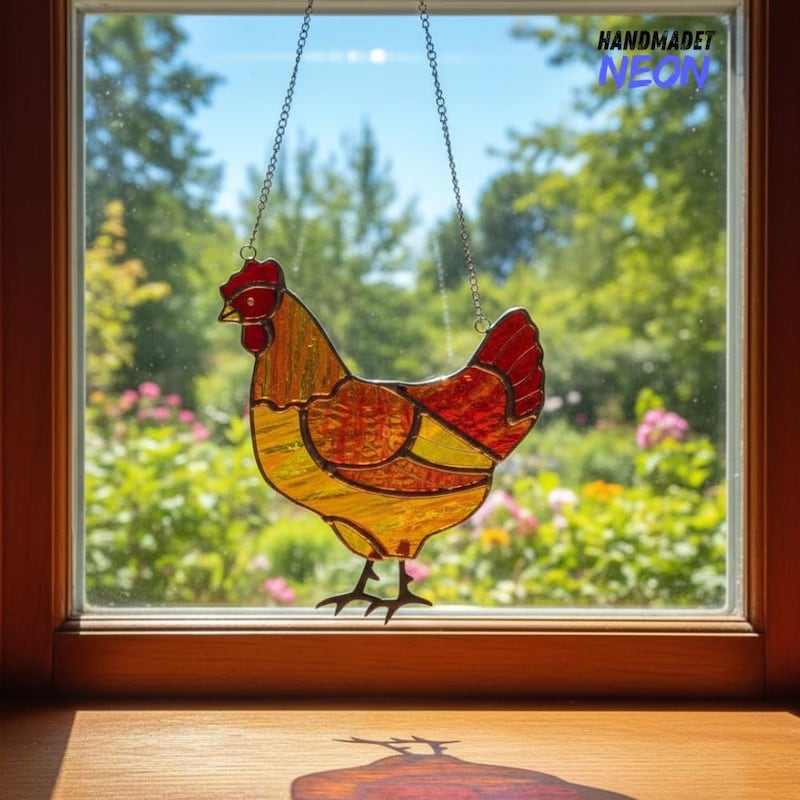 Stained Glass Chickens - Etsy