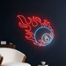 Fire 8 Ball Billiards Led Sign, Burning Billiard 8 Ball Neon Sign ...