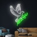 Dove Neon Sign Flying Pigeon LED Light Peace Bird Neon - Etsy