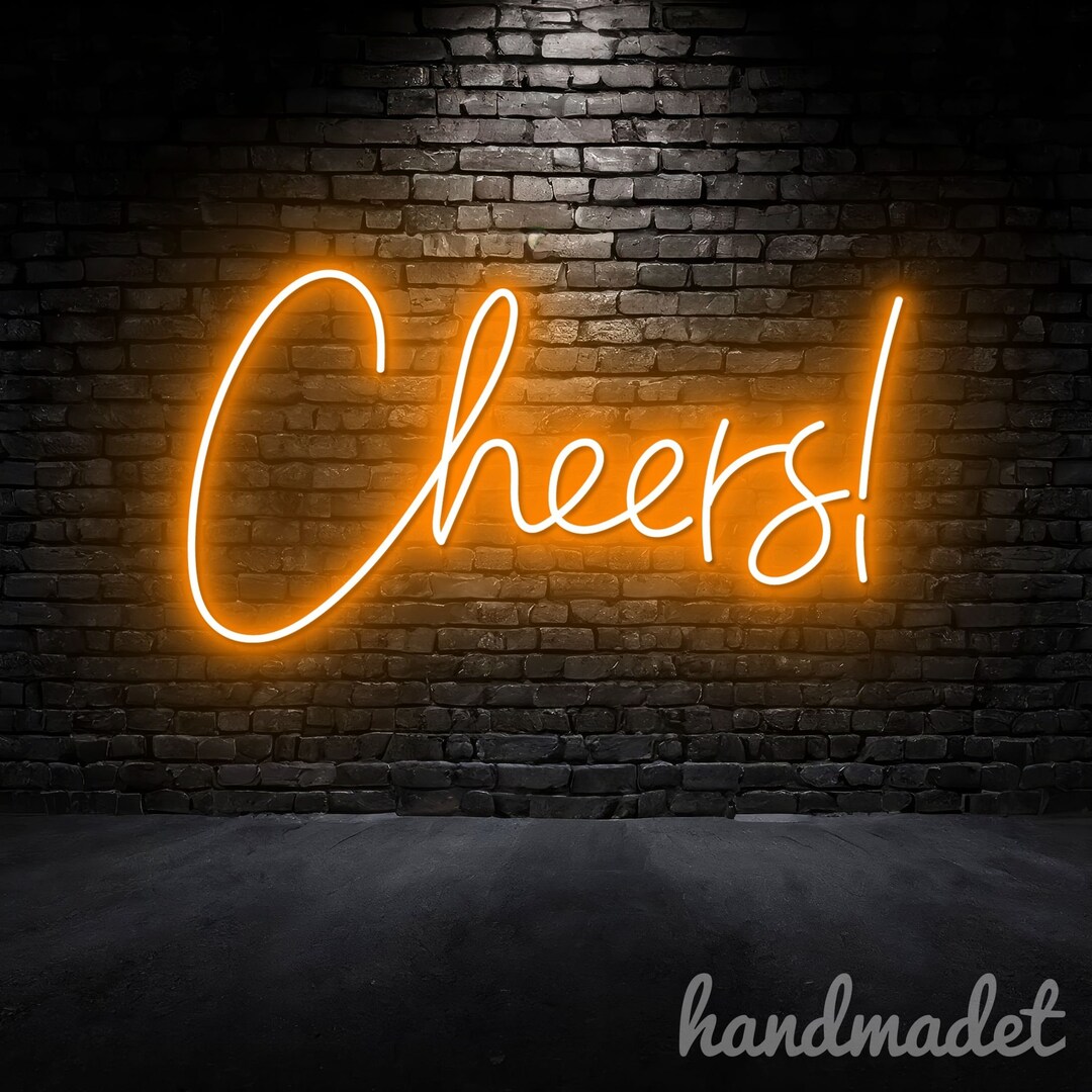 Cheer Neon Wall Sign, Cheer Words Led Wall Sign, Custom Quote Neon Wall ...