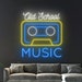 Custom Mixtape Led Sign, Cassette Tape Neon Light, Radio Neon Sign ...