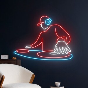 DJ Led Sign, DJ Neon Light, DJ Neon Sign, Music Player Led Light, Music ...