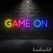 Game on Neon Wall Sign, Gamer Led Wall Sign, Player Neon Wall Light ...