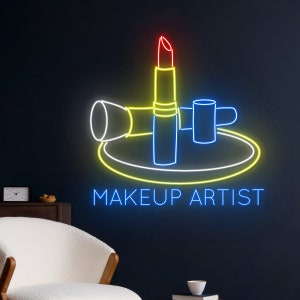 Makeup Artist Neon Sign, Cosmetics Neon Light, Beauty Product Led Sign ...