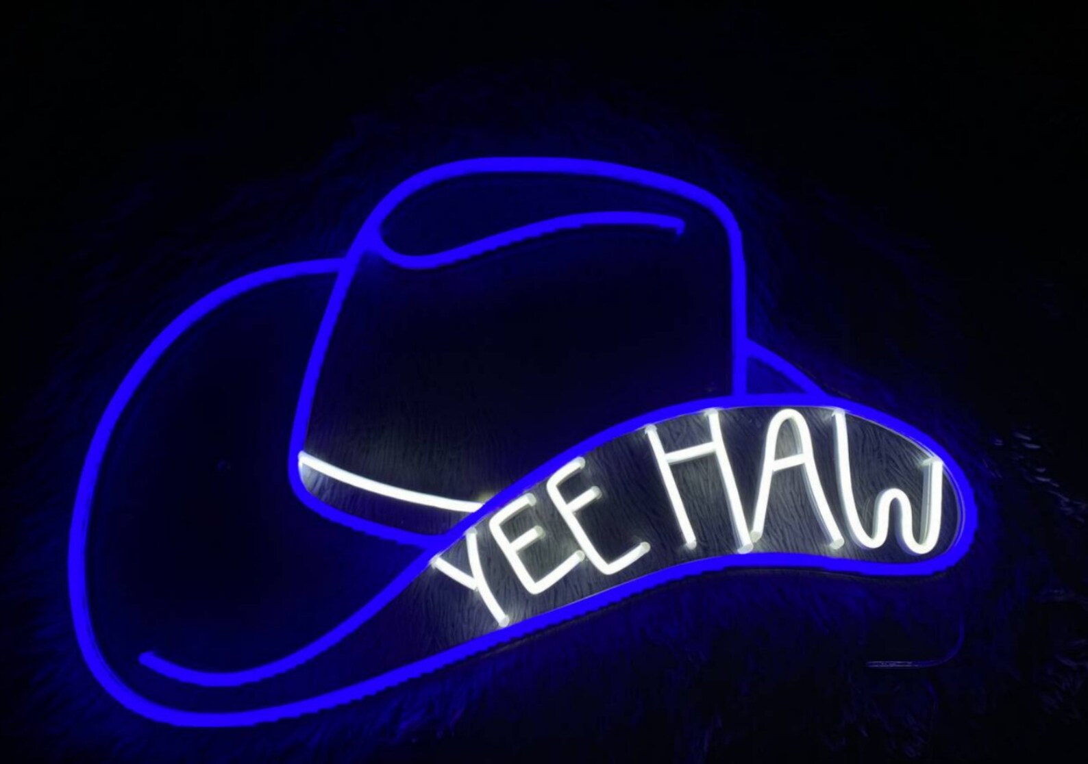 Cowboy Hat Led Sign Cowboy Hat Neon Sign Wall Decor Neon - Etsy