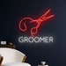 Groomer Led Sign, Grooming Neon Sign, Groom Led Light, Pet Neon Light ...