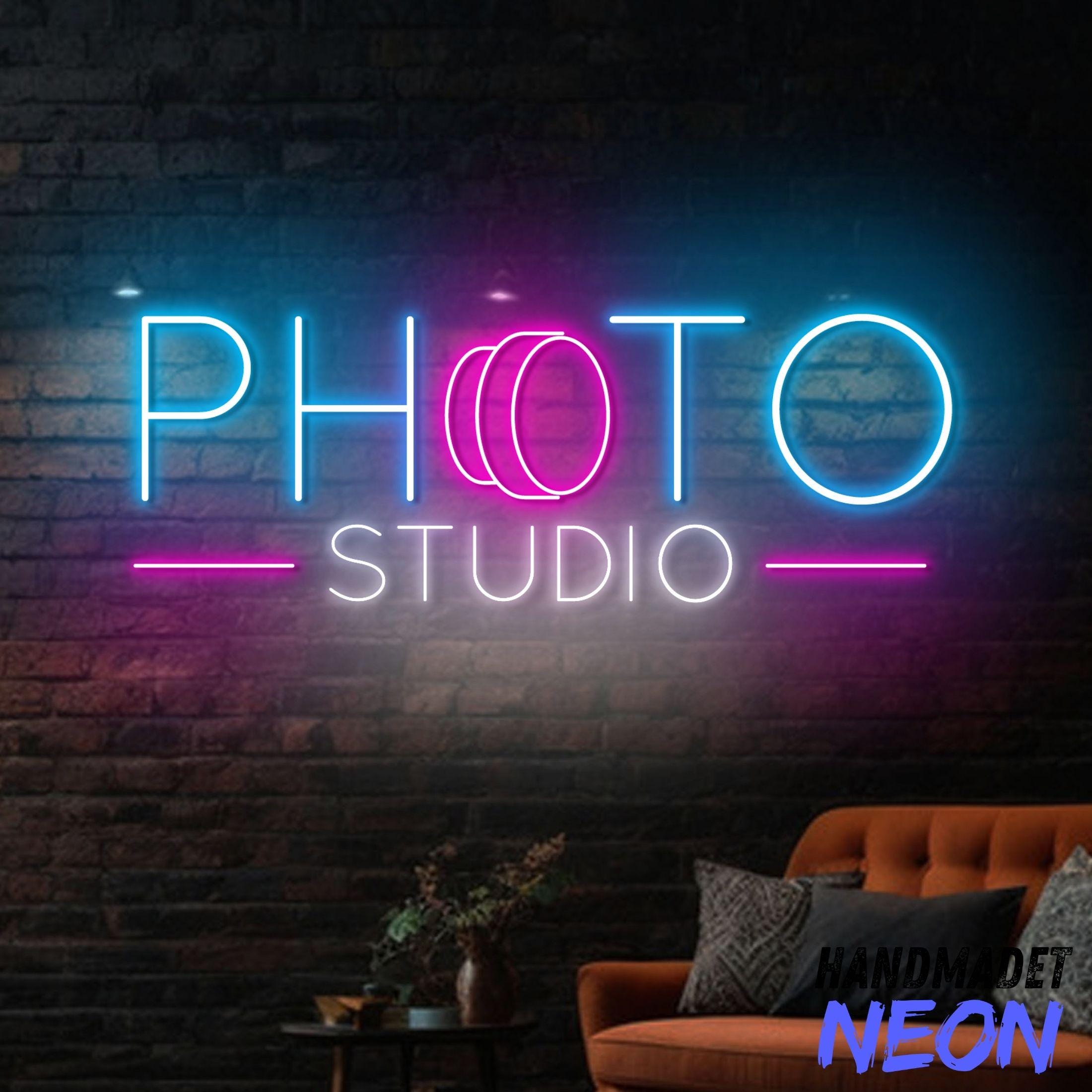 Photo Studio Neon Sign, Camera Led Sign, Studio Open Neon Light, Photo ...