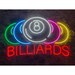 8 Ball Billiards Led Sign, Billiards Neon Sign, Wall Decor, 8 Ball Neon ...