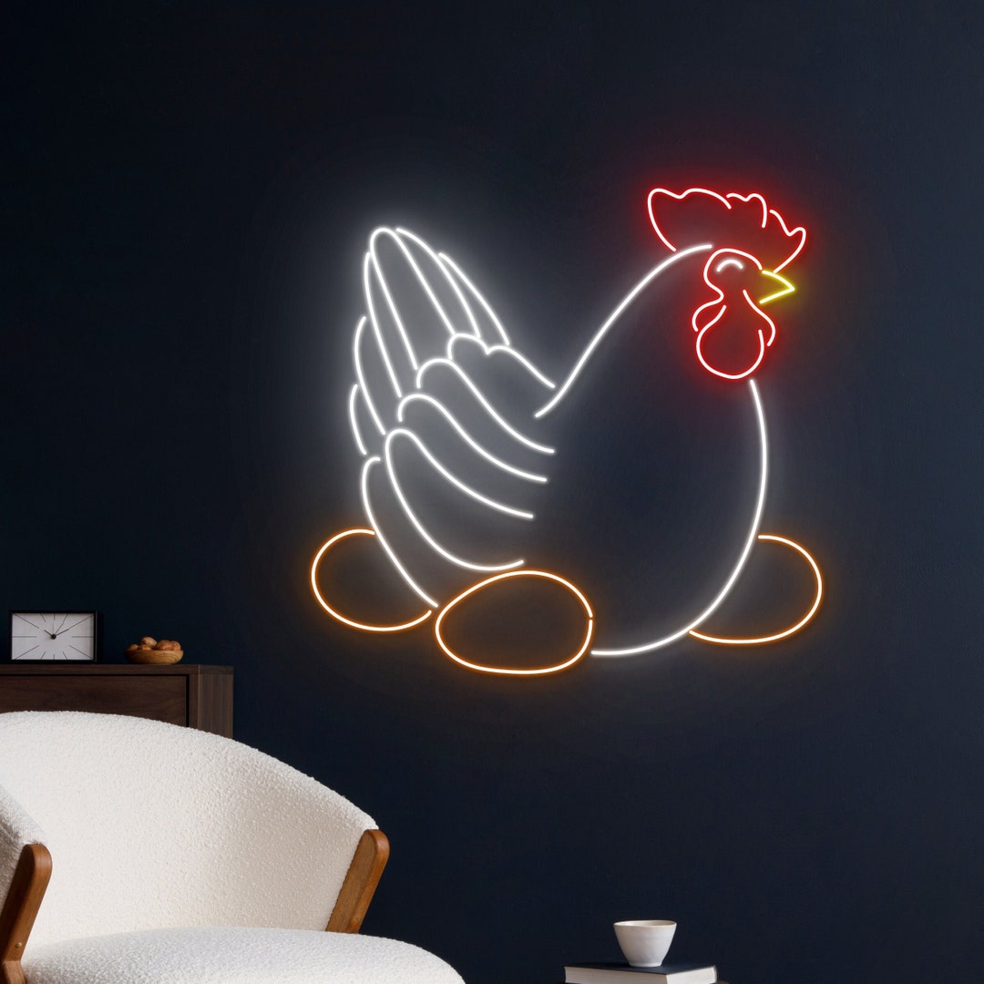 Chicken Hatching Egg Neon Light Chicken Egg Led Light Hen - Etsy