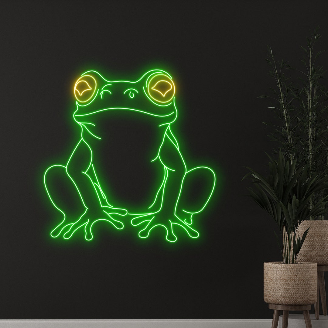 Custom Frog Neon Light, Frog Led Light, Frog Led Sign, Frog Neon Sign ...