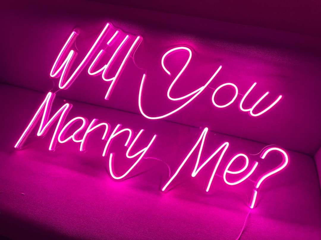 Marry Me Neon Sign, Marry Me Led Sign, Led Light, Custom Neon Sign ...