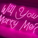 Marry Me Neon Sign, Marry Me Led Sign, Led Light, Custom Neon Sign ...