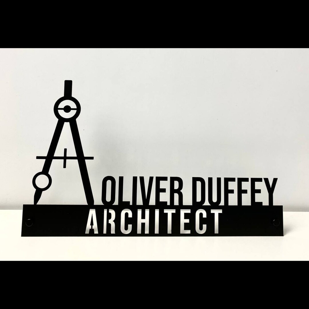 Custom Architect Desk Name Plate, Architect Metal Nameplate for Desk ...