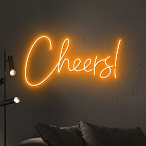 Cheer Neon Wall Sign, Cheer Words Led Wall Sign, Custom Quote Neon Wall ...