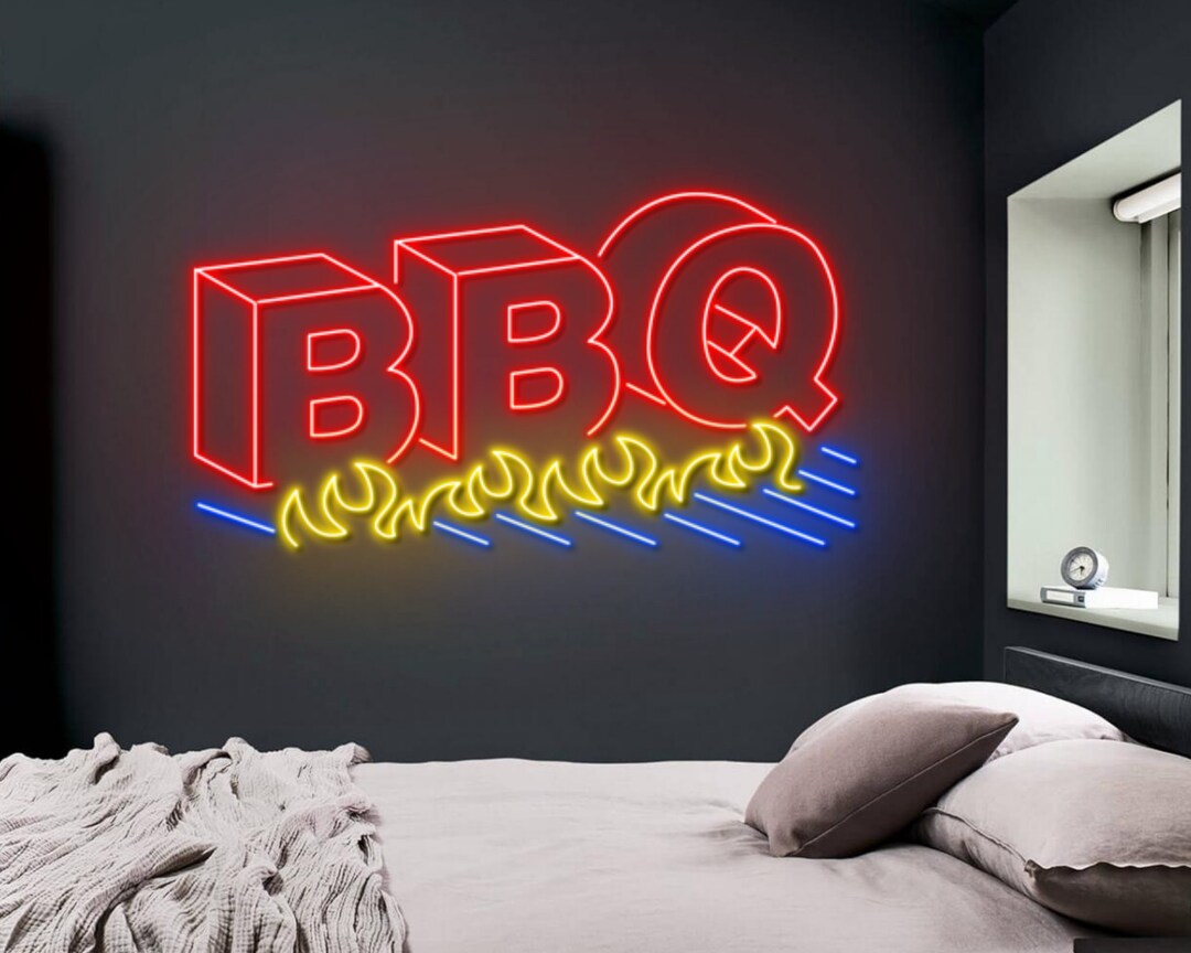 BBQ Party Neon Sign, Grilled Party Neon Sign, Custom Neon, Sign for Bar ...