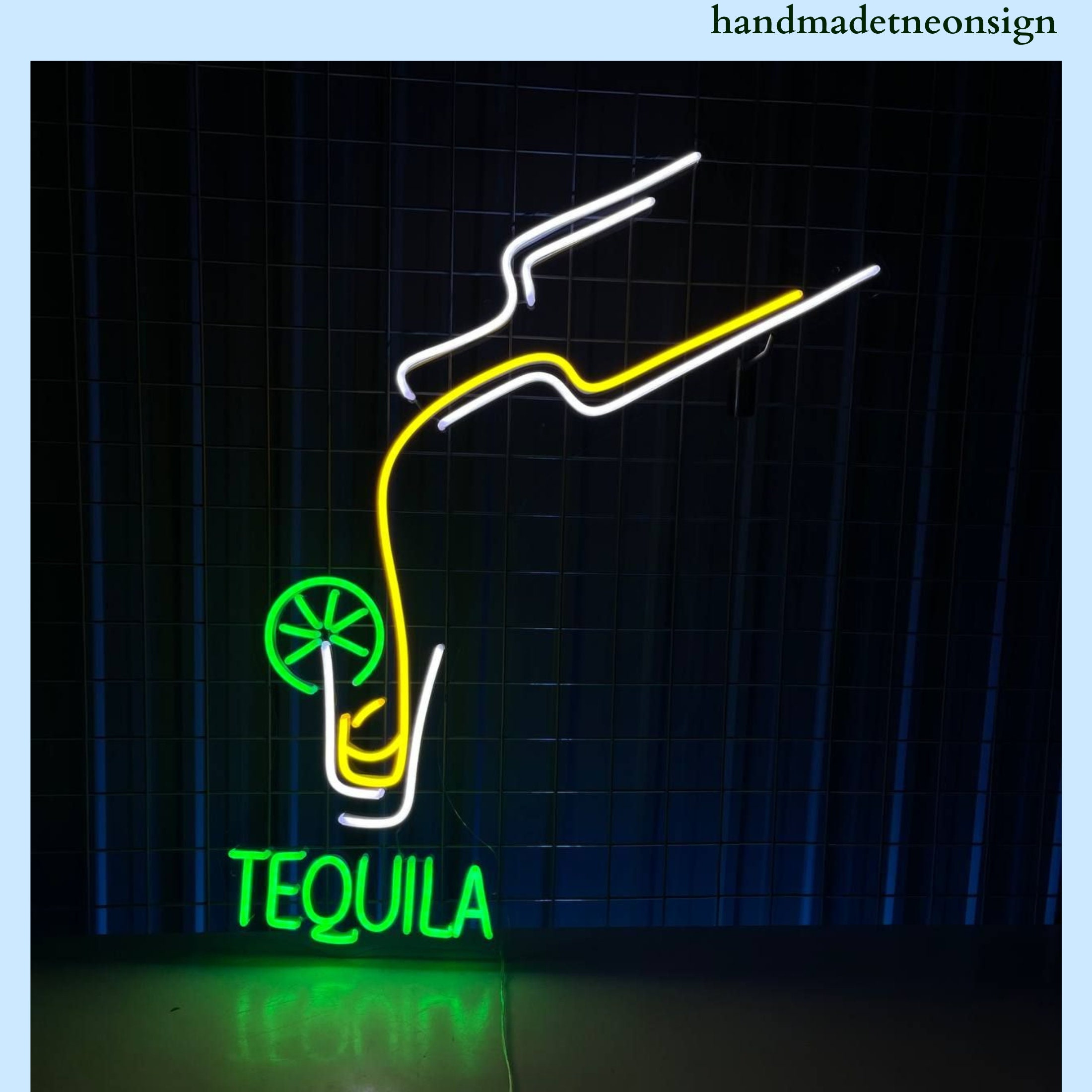 Tequila Neon Sign, Tequila Bottle Neon Light, Tequila Shot LED Light ...