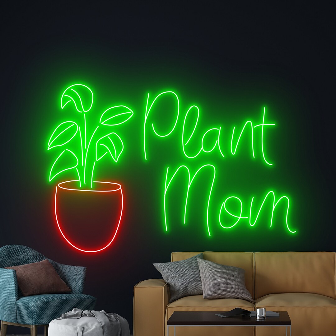 Custom Monstera Leaf Plant Neon Light, Leaves Plant Led Light, Monstera ...