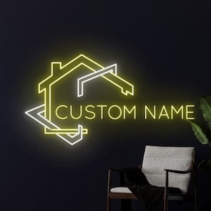 Architecture Led Sign, Construction Neon Light, House Building ...