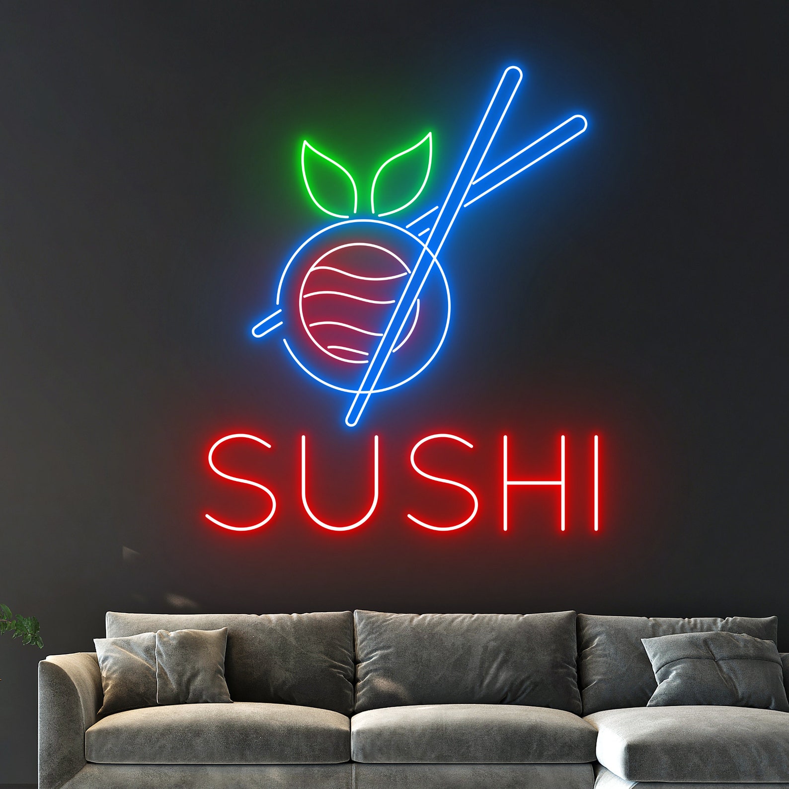 Sushi Neon Sign, Japanese Food LED Sign, Sushi Neon Light, Japan ...