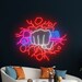 Smash Punch Barber Neon Sign, Barber Led Sign, Hair Studio Led Light ...