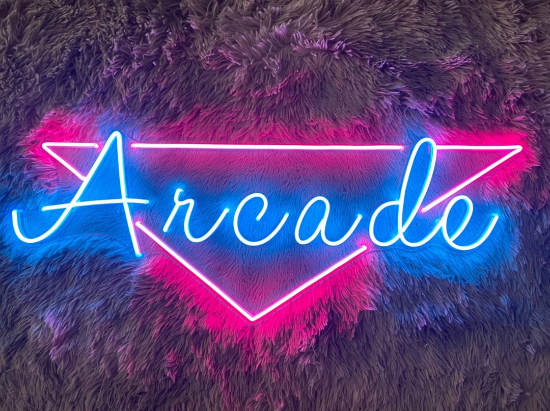 Arcade Led Sign, Arcade Neon Sign, Wall Decor, Game Room Neon Sign ...