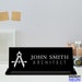Custom Architect Metal Name Plate, Architect Name Plate Table Decor ...