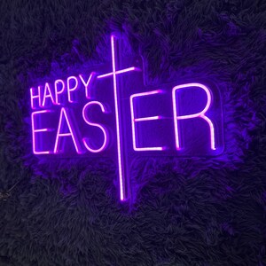 Easter Neon Sign - Perfect Gift and Decor for Nursery & Bedroom - Light ...