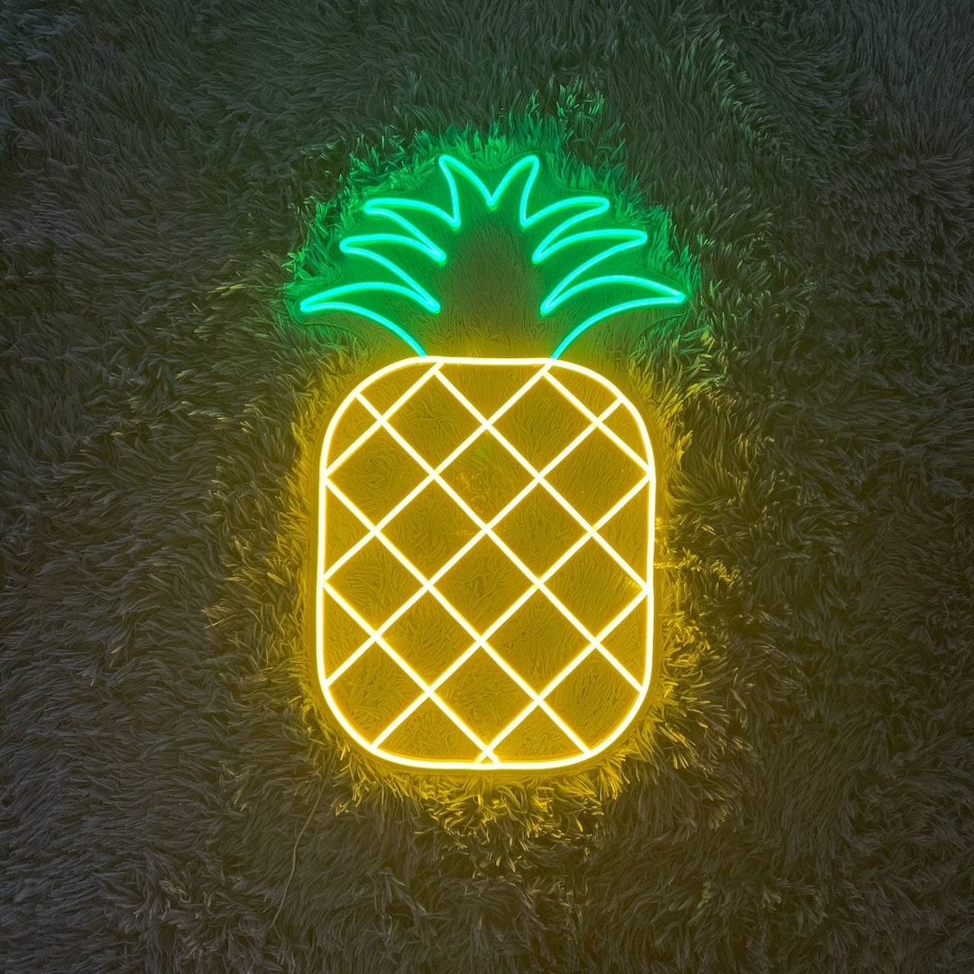 Pineapple Fruit Neon Sign Lights | Personalized Custom Neon Sign for ...