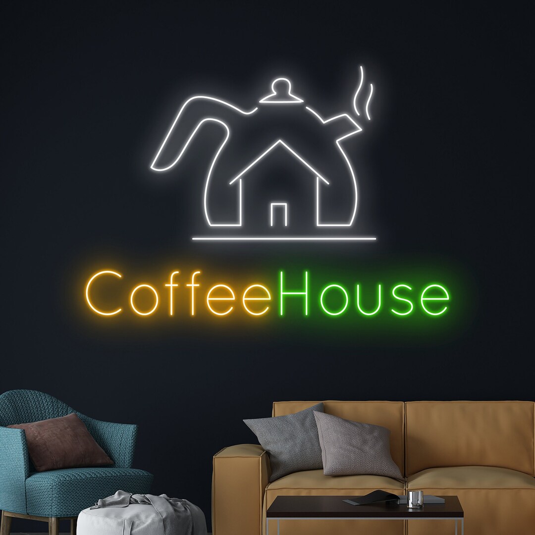 Coffee House Neon Sign, Coffee Neon Light, Drink LED Light, Cafe Led ...