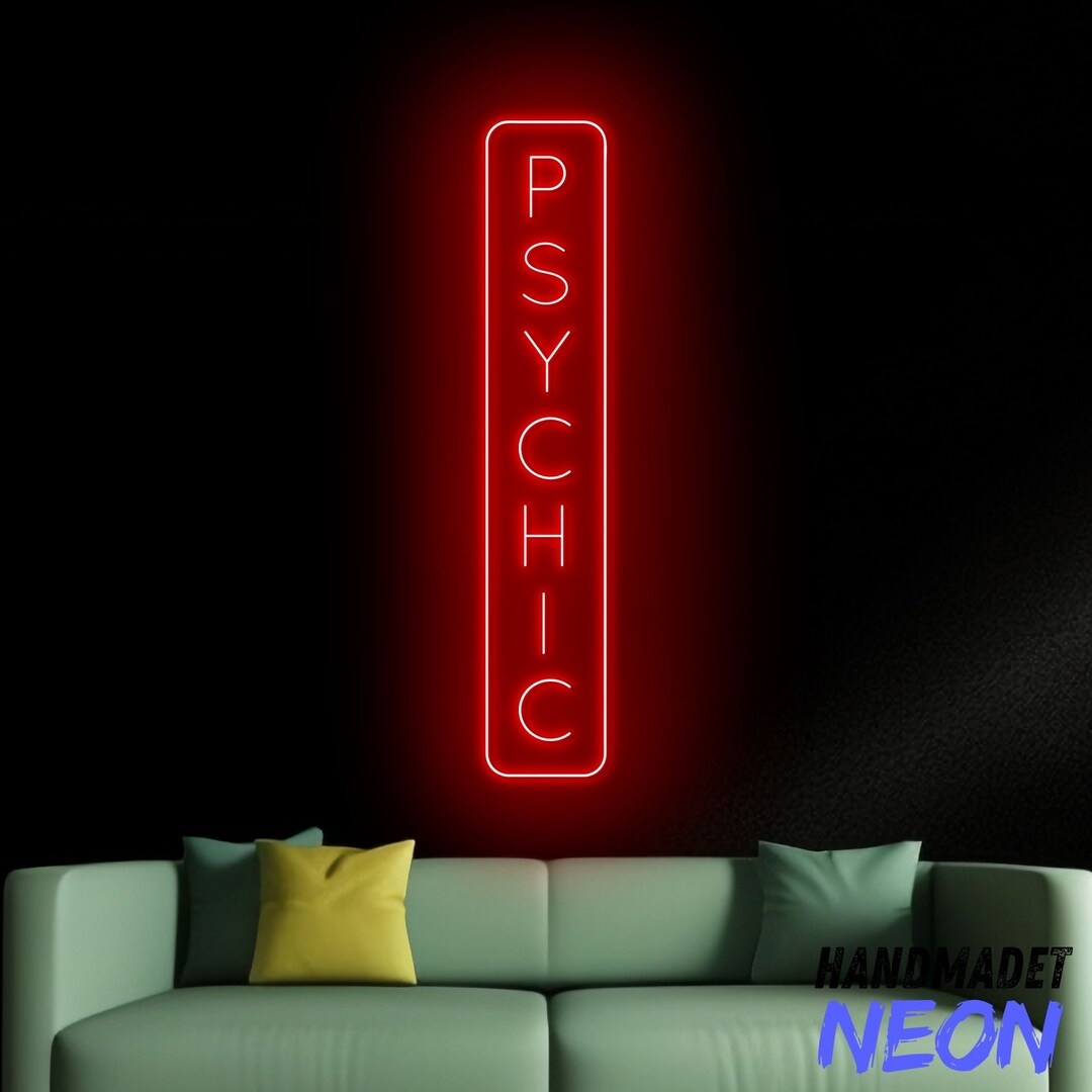 Psychic Neon Sign, Psychic Logo Led Sign, Psychic Reading Open Neon ...