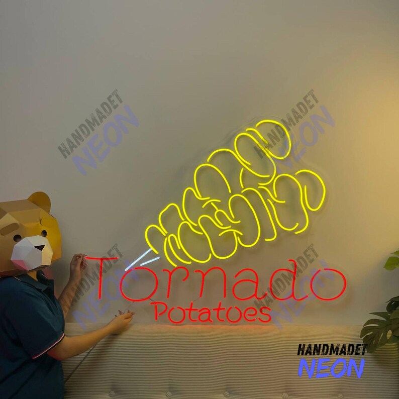 Tornado Potatoes Neon Sign, Tornado Potato Led Sign, Tornado Potato Led ...