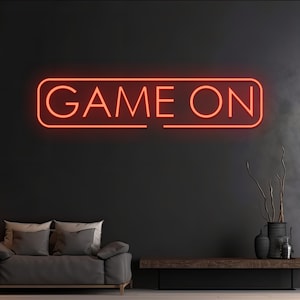 Custom Game on Neon Sign, Custom Gamer Name LED Light, Game Player Neon ...
