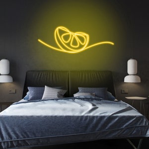 Orange Neon Sign, Orange Led Sign, Custom Neon Sign, Best Gifts, Fruit ...