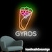 Gyros Neon Sign, Gyros Led Sign, Greece Gyros Led Light, Gyros Neon ...