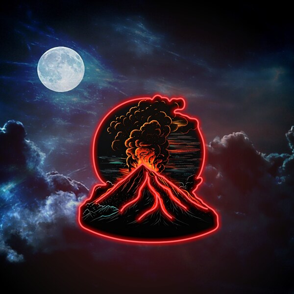 Volcano Neon Sign - Etsy