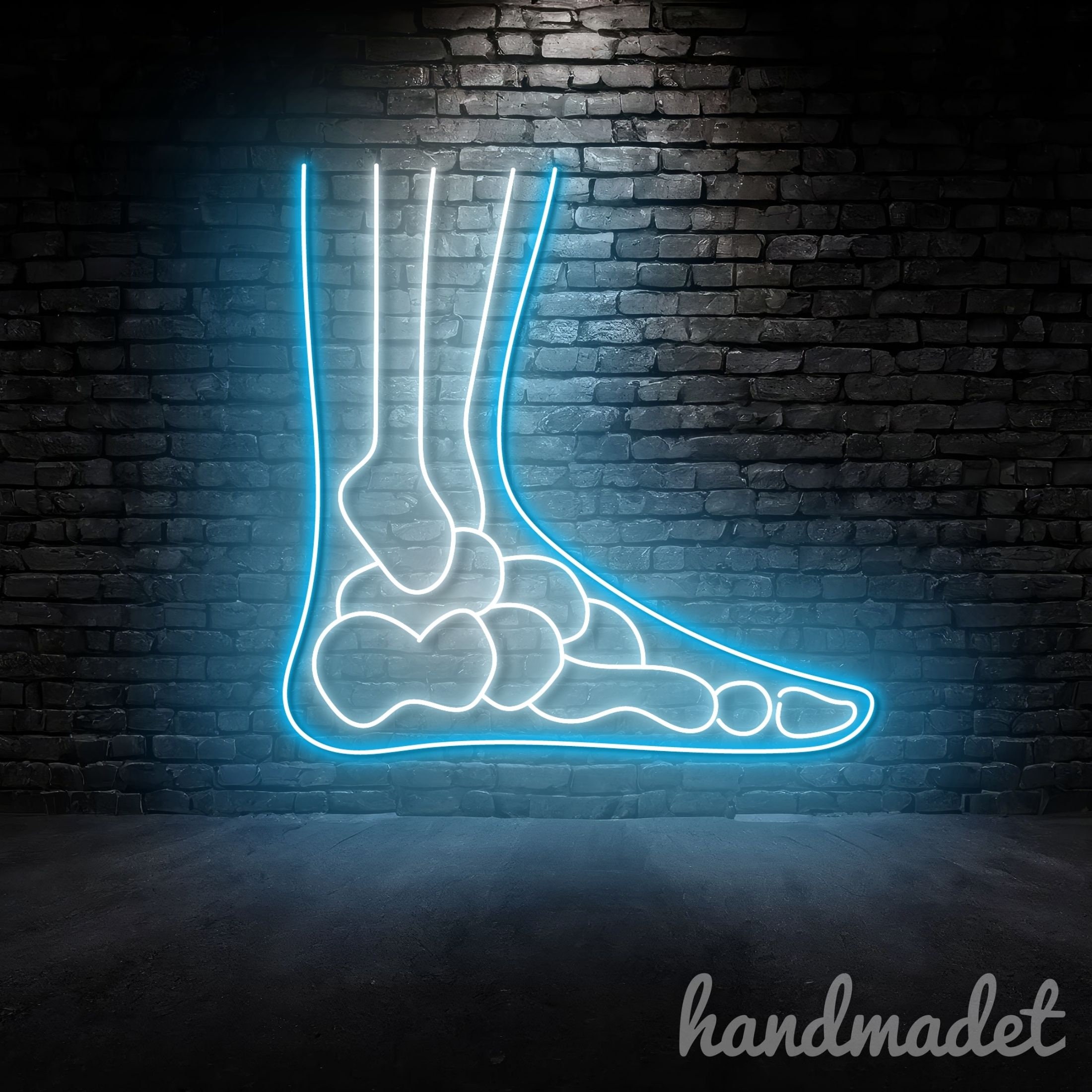 Orthopedic Foot Bones Neon Sign, Foot Bone Led Sign, Foot Neon Light ...