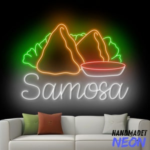 Samosa Neon Sign, Samosa India Led Sign, Samosa Led Light, Samosa India ...