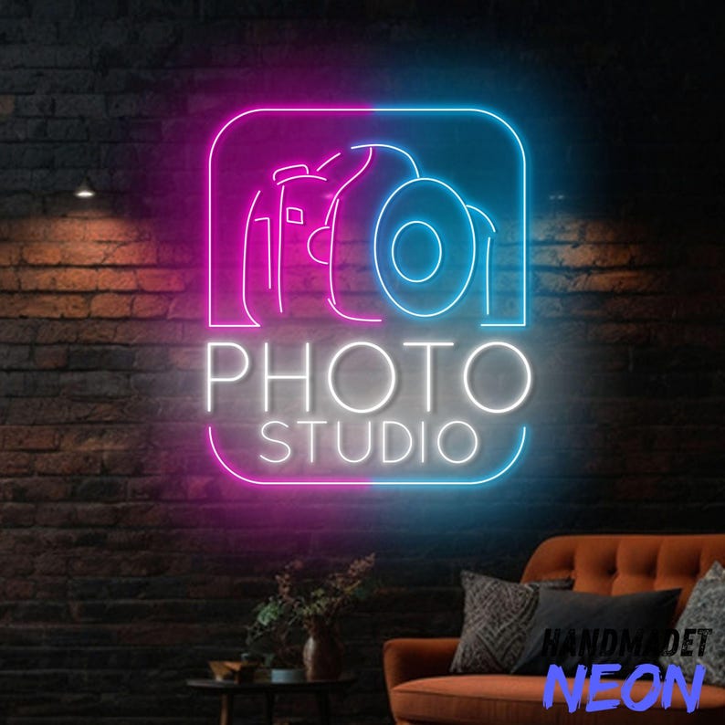 Photo Studio Neon Sign, Camera Led Sign, Studio Open Neon Light, Photo ...