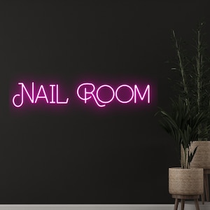 Custom Nail Room Neon Sign Nail Salon LED Light Nail Studio - Etsy
