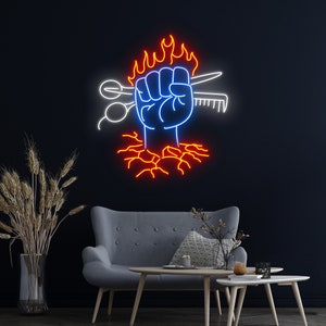 Barber Shop Led Sign, Barber Shop Neon Sign, Wall Decor, Barber Shop ...