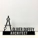 Custom Architect Desk Name Plate, Architect Metal Nameplate for Desk ...