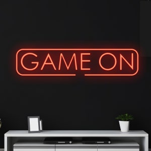 Custom Game on Neon Sign, Custom Gamer Name LED Light, Game Player Neon ...