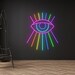 Magic Eye Neon Sign, Evil Eye LED Sign, Eye of God Neon Light, Eye of ...