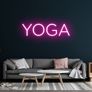Yoga Neon Sign, Yoga Led Sign, Yoga Led Lights, Gift Neon Sign, Custom ...