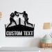 Personalized Boxing Metal Wall Art LED Light - Custom Boxer Sign Home ...