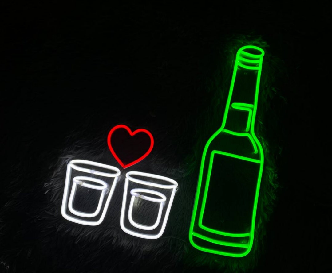 Soju Led Sign, Korean Neon Sign, Wall Decor, Soju Led Light, Custom ...